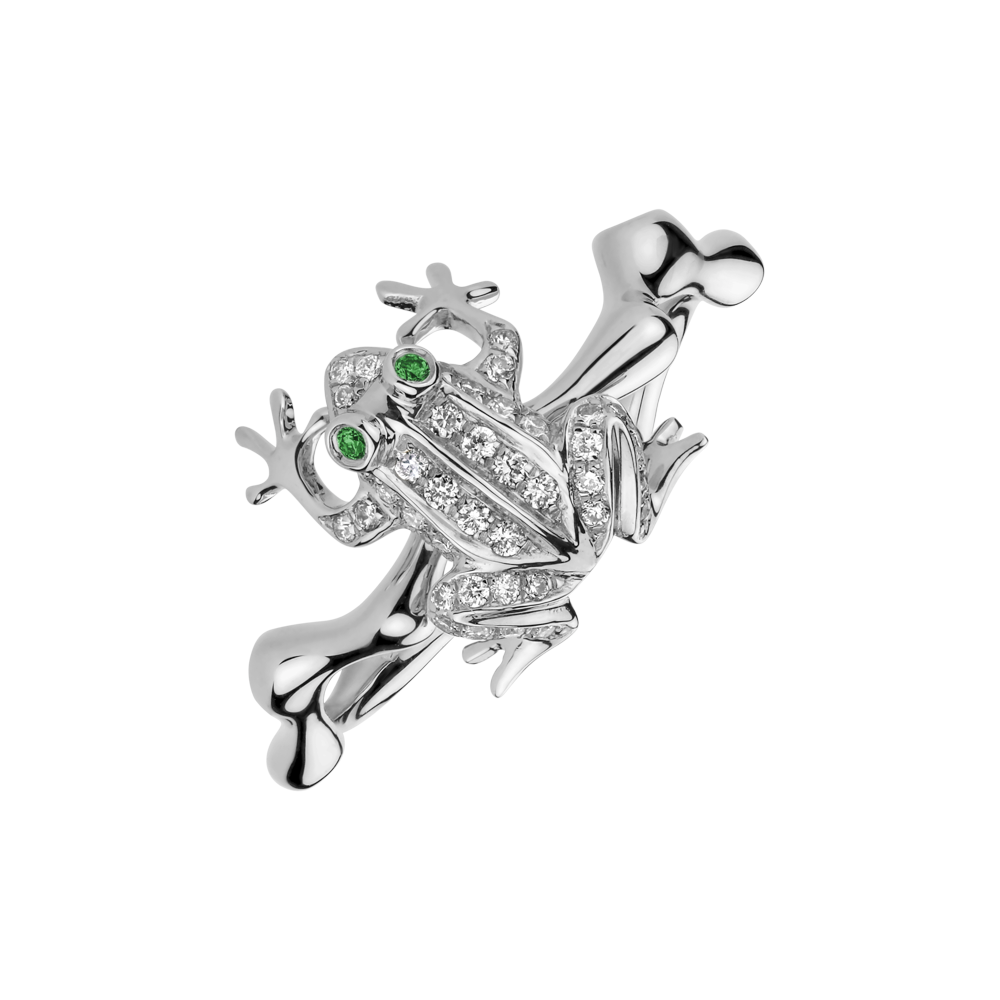 Prsten s diamanty a smaragdy The Frog Destiny | ALO