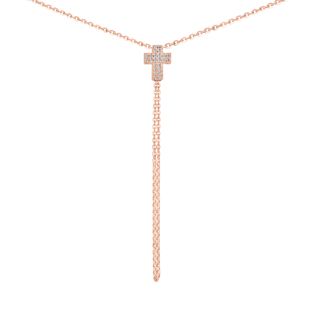 Náhrdelník s diamanty Divine Cross | ALO