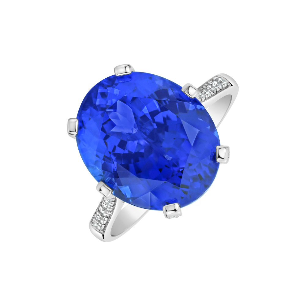 Prsten s diamanty a tanzanitem Fairytale Seraph | ALO