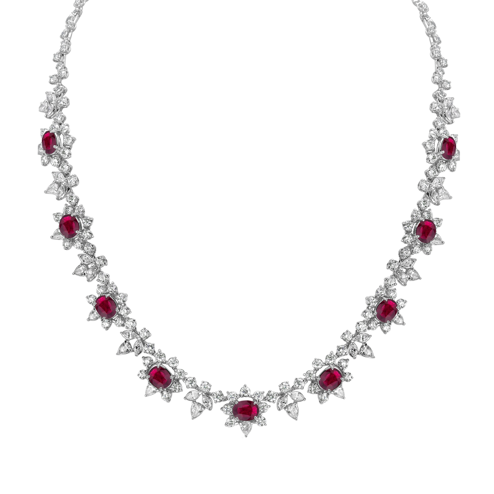 Náhrdelník s diamanty a rubíny Ruby Countess | ALO